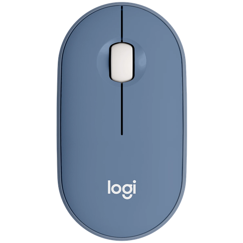 Беспроводная компактная мышь Logitech Pebble M350, blueberry