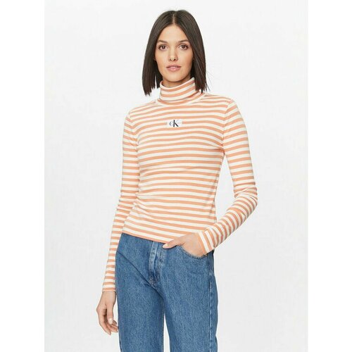 Водолазка Calvin Klein Jeans, размер M [INT], оранжевый