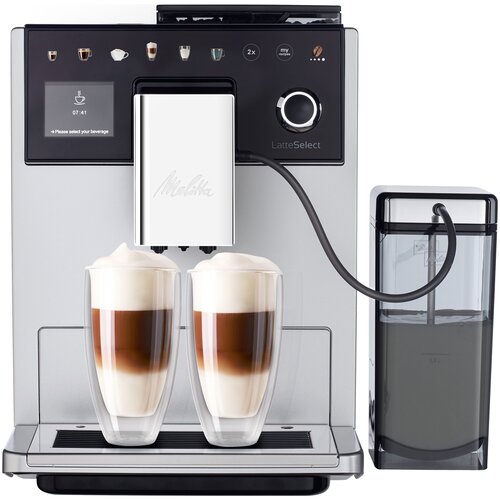 Кофемашина Melitta Caffeo F 630-201 LatteSelect серебристый