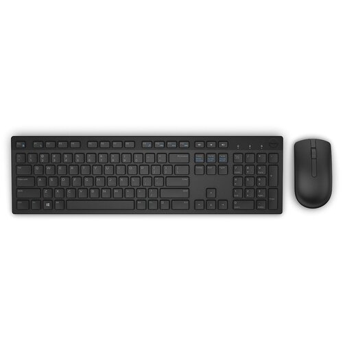 Комплект клавиатура + мышь DELL KM636, black, только английская
