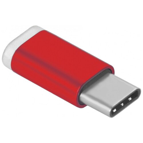 Переходник Greenconnect microUSB (F) - USB Type-C, Greenconnect (GCR-UC3U2MF-Red)
