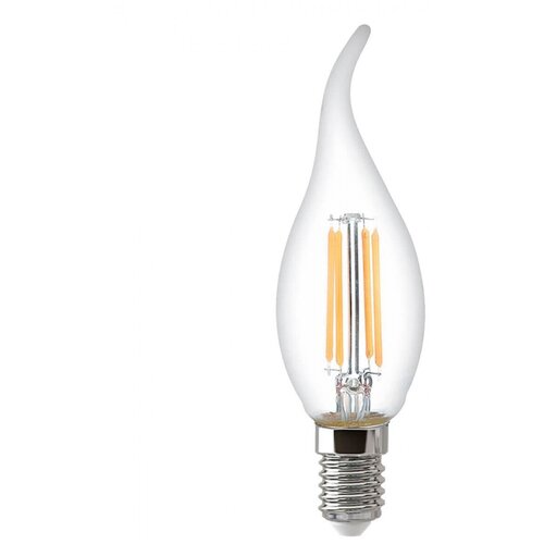Лампа светодиодная филаментная Thomson E14 9W 2700K свеча на ветру прозрачная TH-B2077