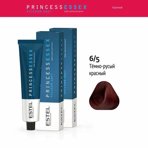 ESTEL PROFESSIONAL Крем-краска PRINCESS ESSEX для окрашивания волос 6/5, 60 мл 2 штуки