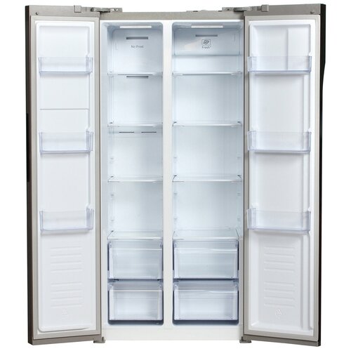 Холодильник HYUNDAI CS4505F нерж. сталь (SBS, FNF)