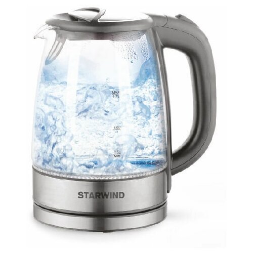 Чайник Starwind SKG2315, серый/серебристый