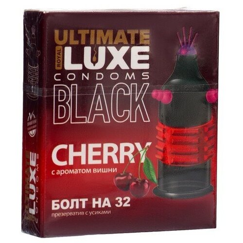 Презервативы Luxe BLACK ULTIMATE Болт на 32 , вишня, 1 шт.