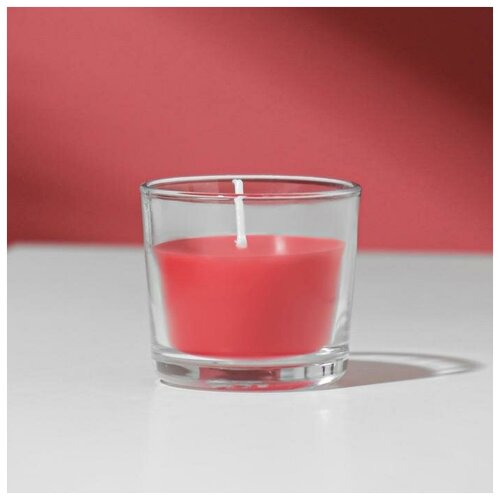 Свеча ароматическая в стакане алания "Бархатная роза"