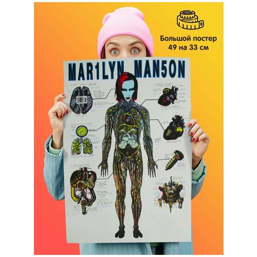 Плакат постер Marilyn Manson Мэрилин Мэнсон