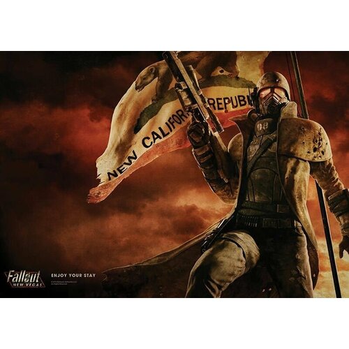 Плакат, постер на бумаге Fallout. New vegas. Размер 21 х 30 см