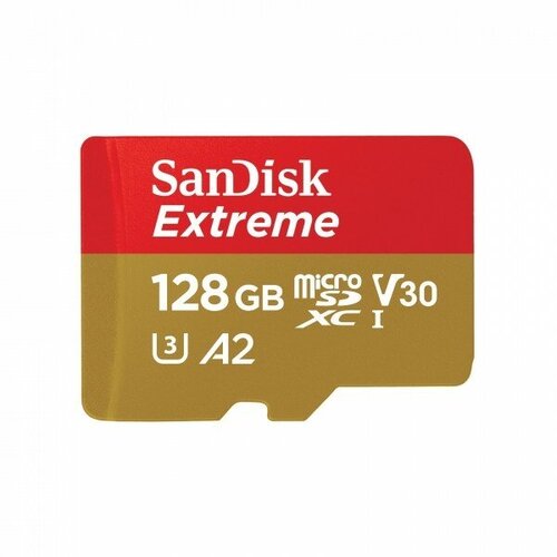 Карта памяти SanDisk 128GB microSDXC Class 10 UHS-I A2 C10 V30 U3 Extreme 170MB/s SDSQXAA-128G-GN6GN