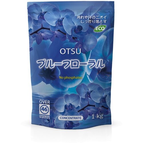 Стиральный порошок OTSU Цветочный сад концентрированный, 1 кг, для деликатных тканей, для цветных тканей