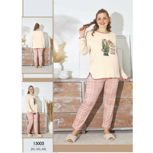 Пижама Sevim, размер 54(3XL), розовый