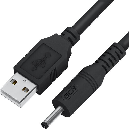 GCR Кабель питания 1.0m USB AM / DC Jack 3.5mm, черный Кабель Greenconnect 1 м (GCR-53490)