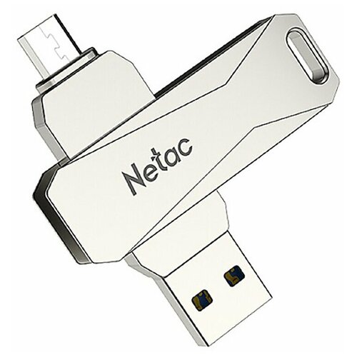 Флешка Netac U381, 16Gb, USB 3.0/micro USB, Серебристый NT03U381B-016G-30PN
