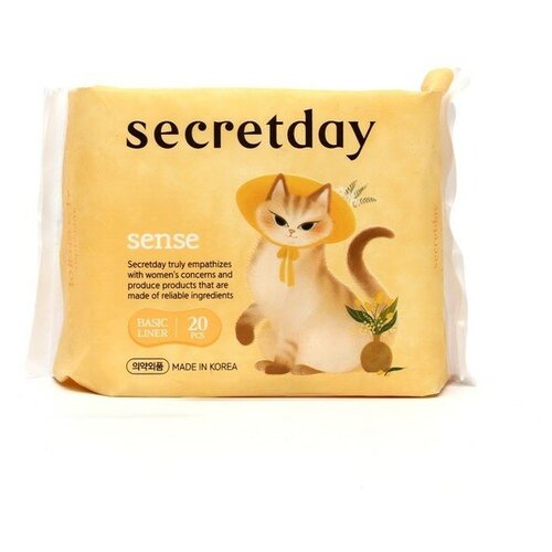 Secret Day Ежедневные ультратонкие дышащие прокладки Sense, 20 шт