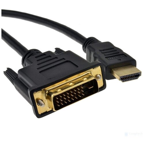 Кабель HDMI - DVI, М/25М, Dual Link, поз. р, 2 м, 5bites, чер, APC-080-020