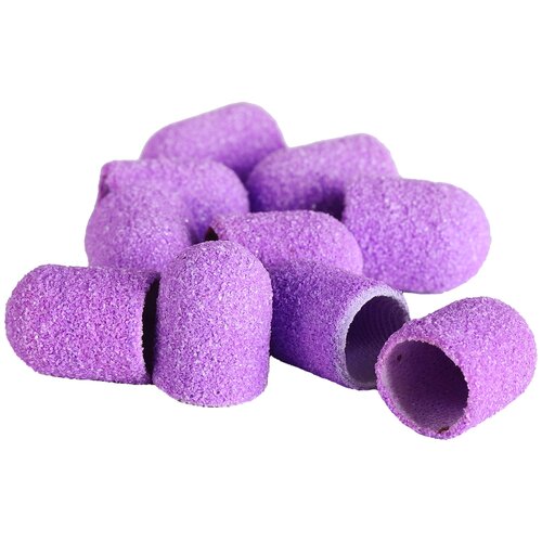 Чистовье, Колпачок-насадка для педикюра фиолетовый 10 мм 80 грит, 10 шт/упк