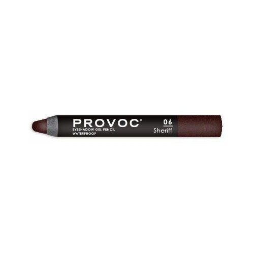 Provoc Тени-карандаш водостойкие, №06 / Eyeshadow Gel Pencil, темный шоколад матовый