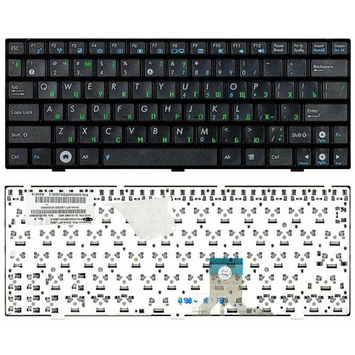 Клавиатура для нетбука Asus Eee PC 1000D, русская, черная, версия 2