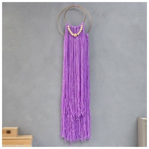 Панно настенное текстиль "Бохо" фиолетовый