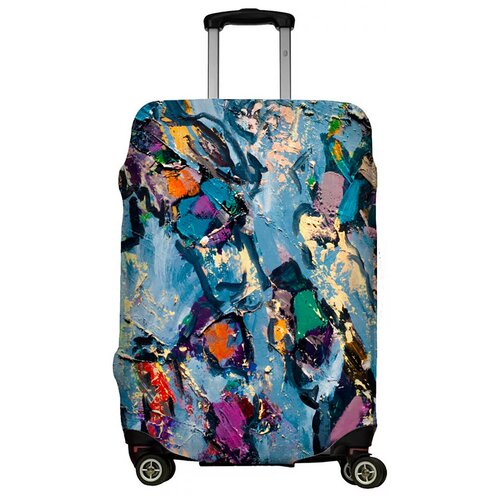 Чехол для чемодана LeJoy, размер M, фиолетовый, синий