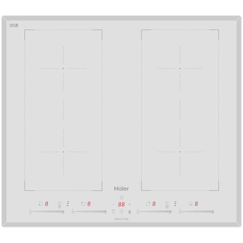 Индукционная варочная панель Haier HHY-Y64FFVW, белый