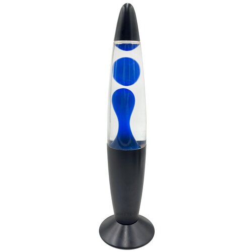 Лава-лампа, 35 см Black, Прозрачная/Синяя
