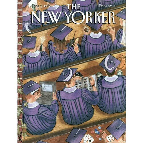 Плакат, постер на бумаге The New Yorker (June 2, 1997). Размер 21 х 30 см