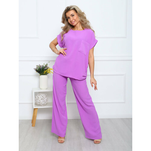 Комплект одежды Территория СтрекоZZ, размер 56, фиолетовый