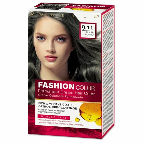 Rubella Fashion Color Краска для волос тон 9.11 Серебряный блонд, 50 мл