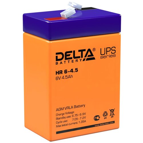 Аккумуляторная батарея DELTA Battery HR 6-4.5 6В 4.5 А·ч