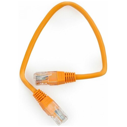 Патч-корд UTP Cablexpert PP12-0.25M/O кат.5e, 0.25м, литой, многожильный (оранжевый)