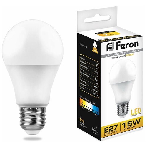 Лампа светодиодная Feron LB-94 Шар E27 15W 2700K
