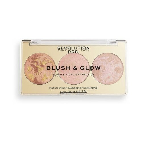 REVOLUTION Набор для лица  3 В 1 Blush & Glow, peach glow