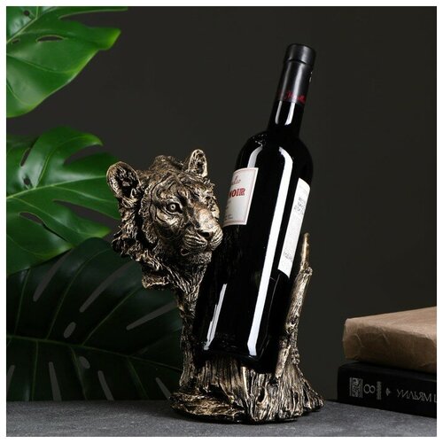 Подставка под бутылку Хорошие сувениры Тигр, бронза, 16х18х24см (713876)