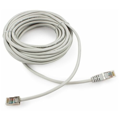 Патч-корд FTP Cablexpert PP22-7.5m кат.5e, 7.5м, литой, многожильный (серый)