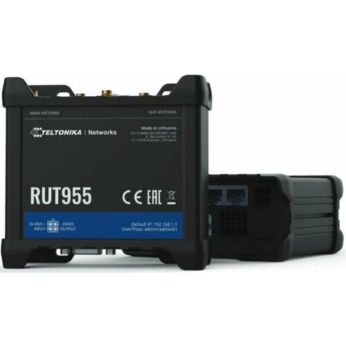 RUT955 4G (LTE) cat4 / 3G . 2x SIM / W-Fi / 4x RJ-45 / RS232 / RS485