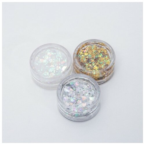 Beauty Fox Глиттер для лица и тела Glitter Set серебристый 3 мл