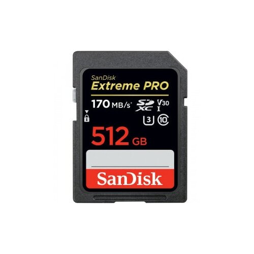 SDXC 512GB SanDisk Class 10 Extreme Pro V30 UHS-I U3 (170 Mb/s)