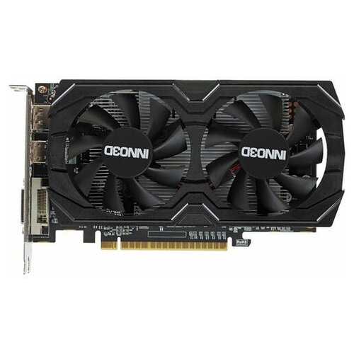 Видеокарта INNO3D GeForce GTX 1050 Ti Twin X2 4GB (N105K-2DDV-M5CM), Retail