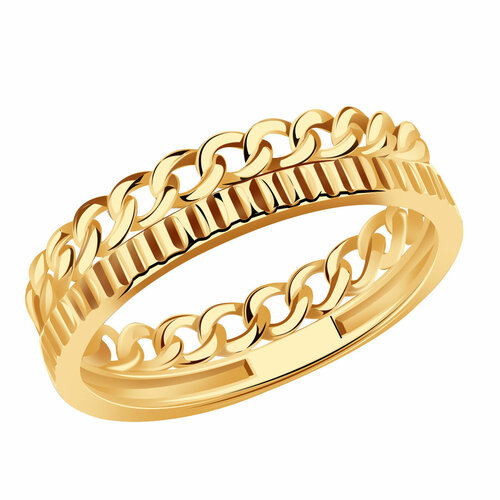Кольцо Diamant online, золото, 585 проба, размер 17