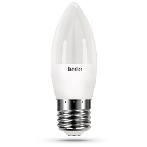 Упаковка светодиодных ламп 10 шт. Camelion 12077 (10), E27, C35, 7 Вт, 3000 К