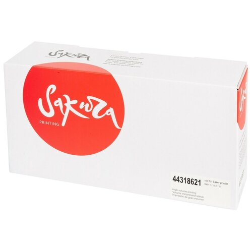 Картридж Sakura SA44318621 совместимый (Oki 44318621) 11500 стр, черный