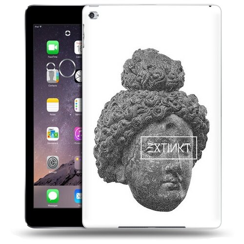 Чехол задняя-панель-накладка-бампер MyPads каменное лицо девушки для Apple iPad Air 2 (A1566/A1567) противоударный