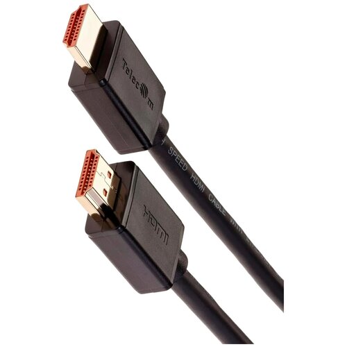 Кабель HDMI-19M --- HDMI-19M ver 2.0+3D/Ethernet ,5m, 2 фильтраTelecom VCOM Кабель Telecom HDMI (m)/HDMI (m) - 5 м (TCG215F-5M)