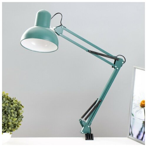 Настольная лампа "Джуни" Е27 40Вт зеленый 16х16х90 см RISALUX