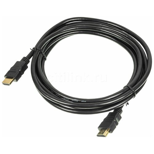 Кабель Buro HDMI (m)-HDMI (m), 3 м, черный (BHP HDMI V1.4 3M LOCK)