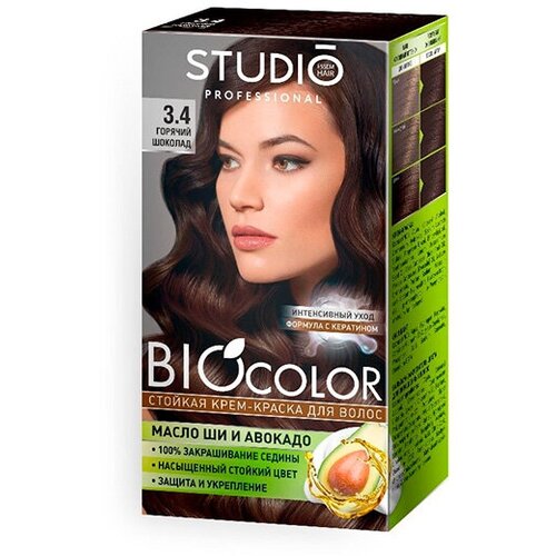 Краска для волос Biocolor 3.4 Горячий шоколад, 50/50/15мл
