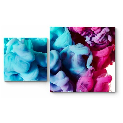 Модульная картина Голубо-розовый туман 90x54