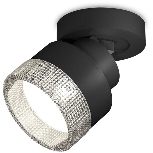 Накладной поворотный светильник XM8102040 SBK/CL черный песок/прозрачный GX53 (A2229, A2106, C8102, N8480)